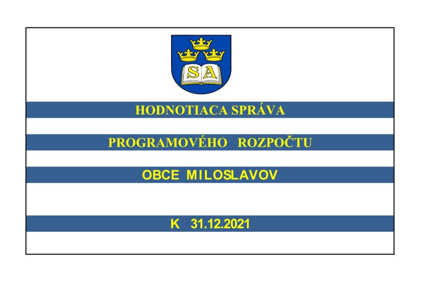 Rozpočet obce Miloslavov na rok 2021 - Rozpočet - Zverejnené dokumenty ...