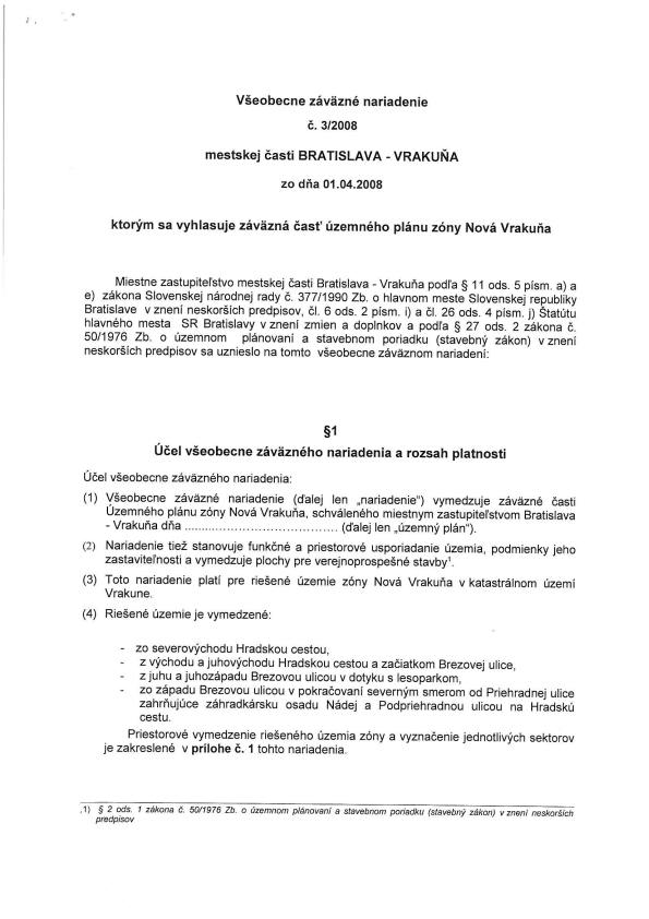 Všeobecne záväzné nariadenie č. 3/2008 mestskej časti Bratislava ...
